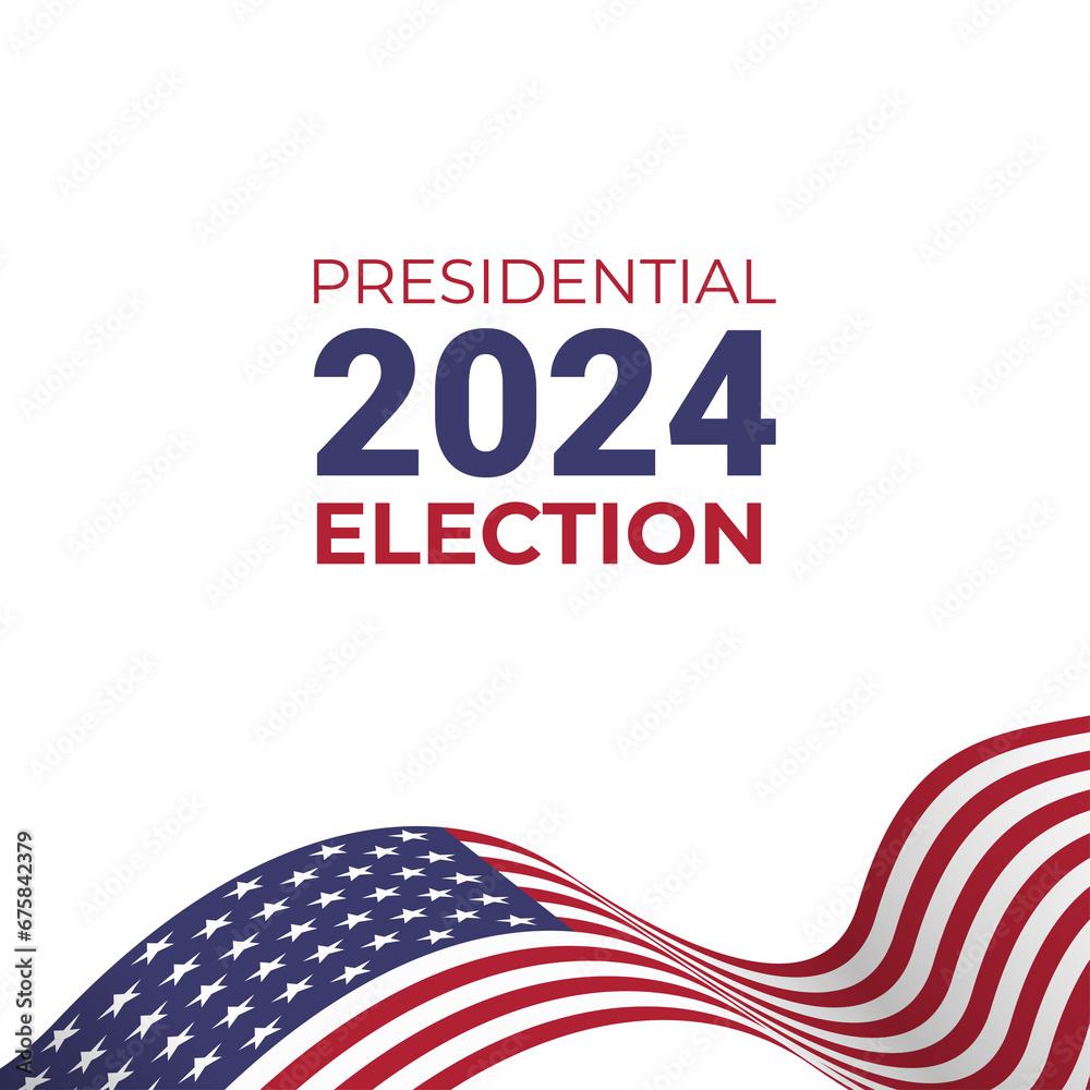2024 Presidential Election. Presidential Elections 2024 Banner with ...