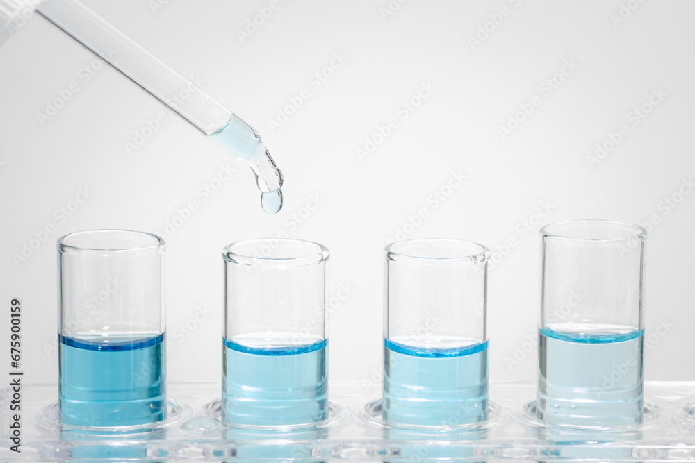 Chemistry laboratory tube glass, science laboratory research and ...