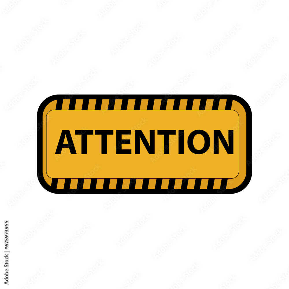 Attention signs. Symbols of careful and warning signs. warning ...