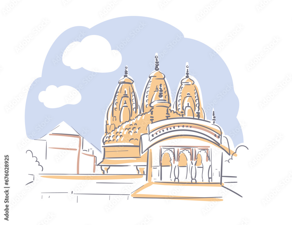 ISKCON Temple Ahmedabad Big Hare Krishna Gujarat India religion ...