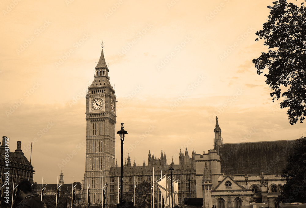 Big Ben is the nickname for the Great Bell of the clock of Palace of ...