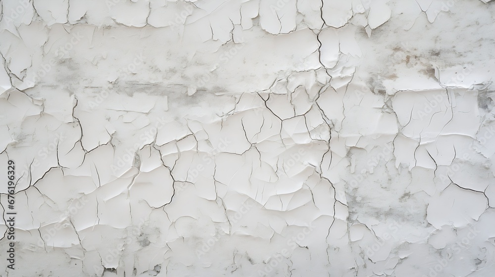 Problem of moisture damage acrylic white painting crack surface texture ...