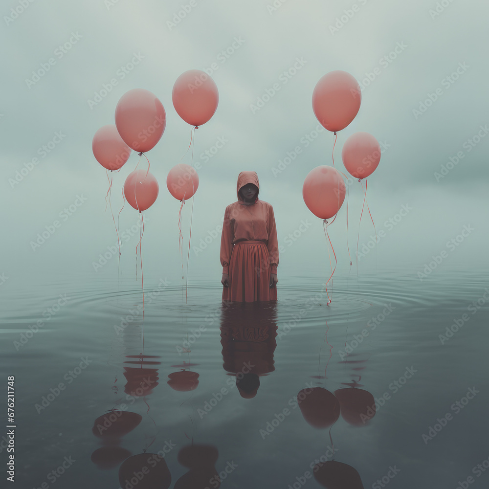 Floating Reality Weirdcore Dada Surreal Lofi Album Cover Art - Minimal ...