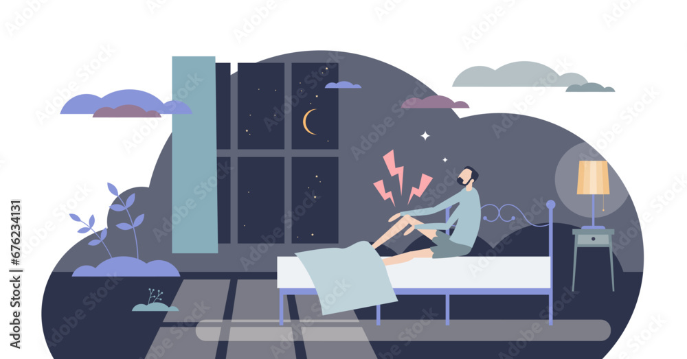 Leg cramps and acute painful leg muscle spasms in night tiny person ...
