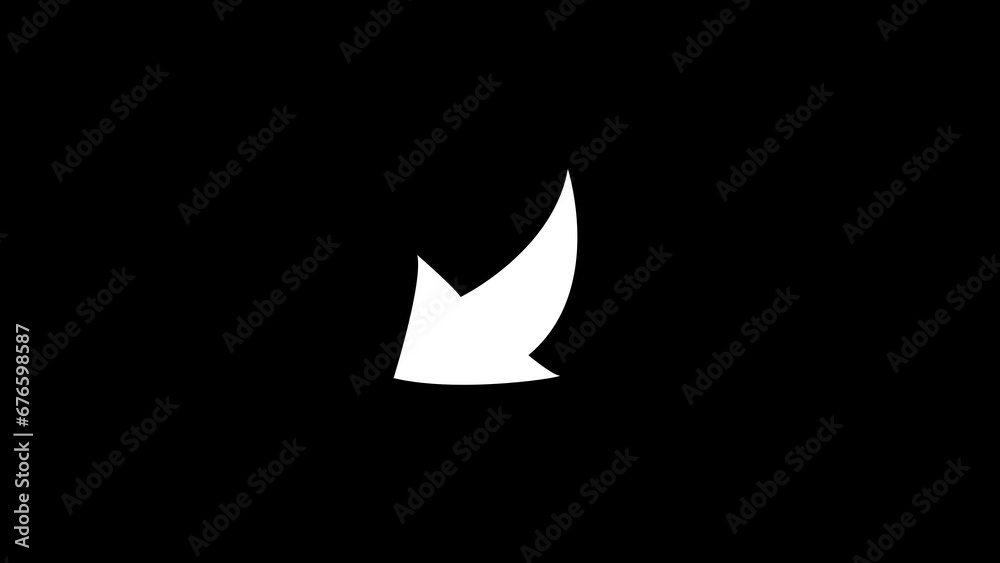 Arrow overly black background screen effect white arrow and set of ...