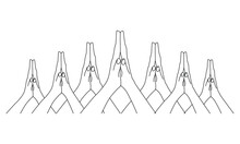 Symbole Namaste de révérence Photo stock libre - Public Domain Pictures