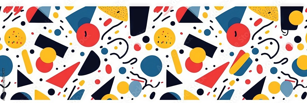 Children's cartoon abstract minimalist backdrop doodle drawing with ...