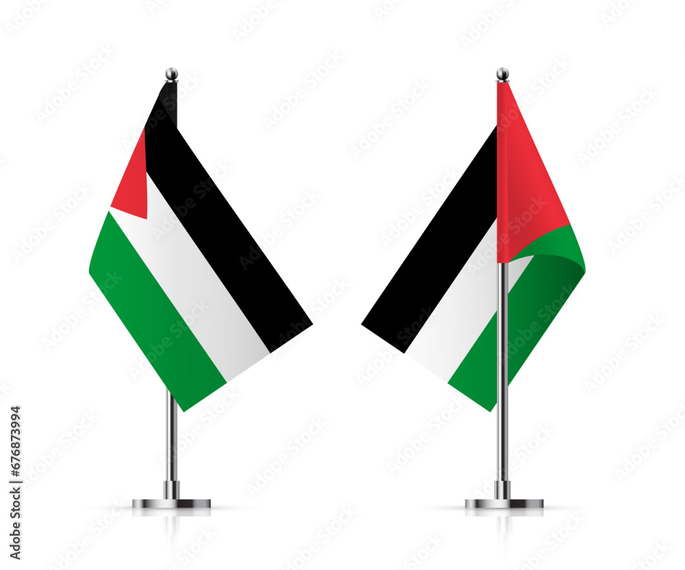 Palestine national flags vector illustration set isolated on white ...