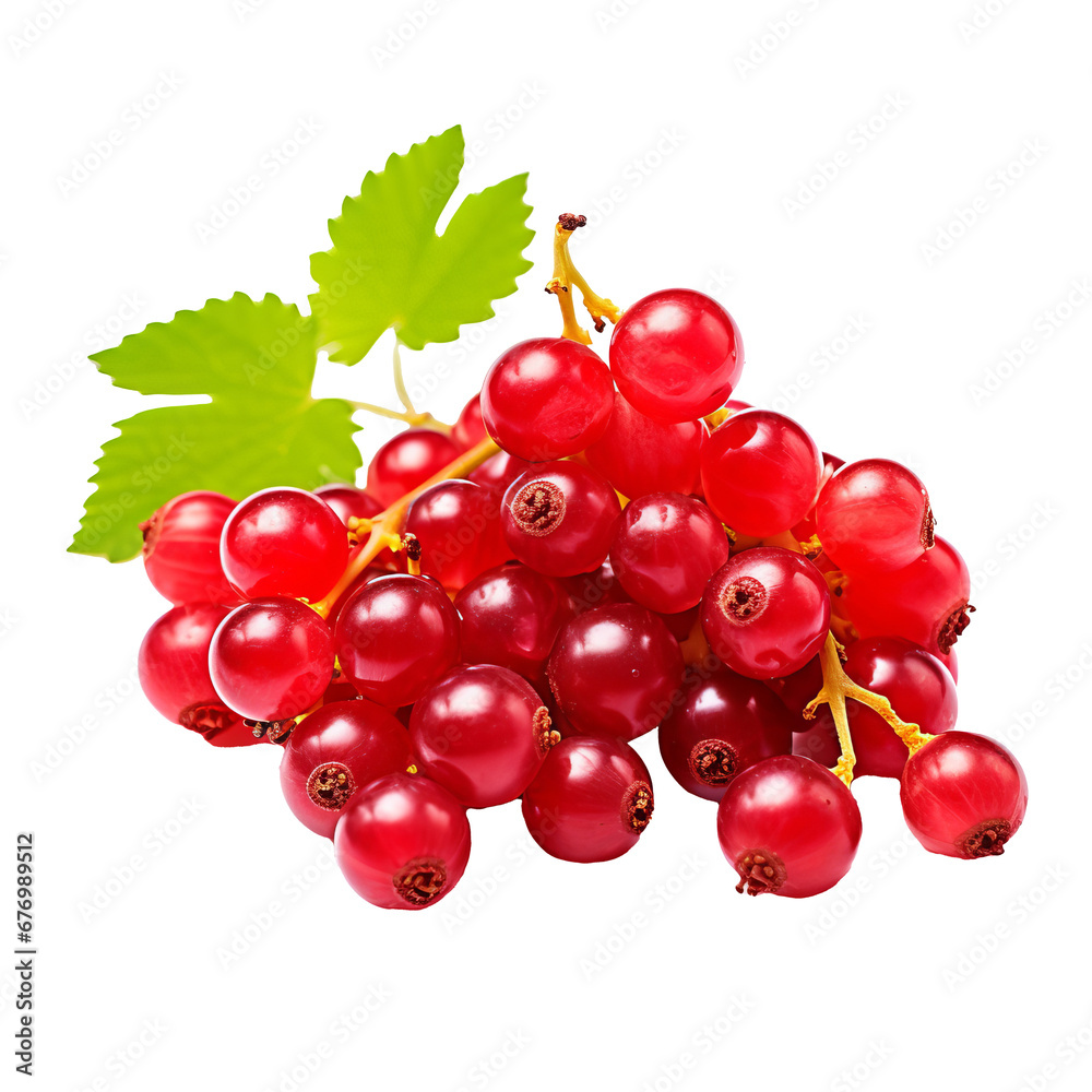 Full-bodied currant fruit cluster, rich in color, displayed prominently ...