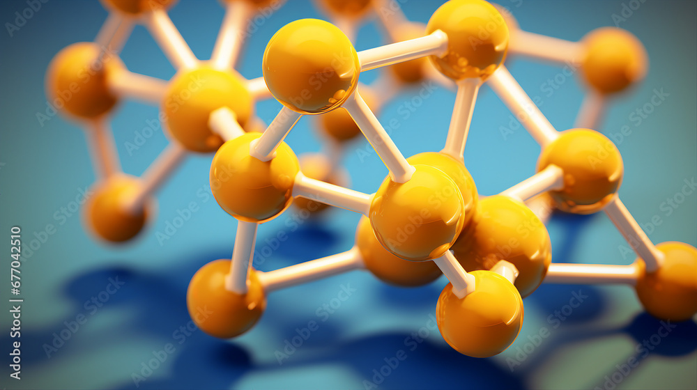 Hydrogen Sulfide Molecular Structure 3D Model, Chemistry Science Art ...