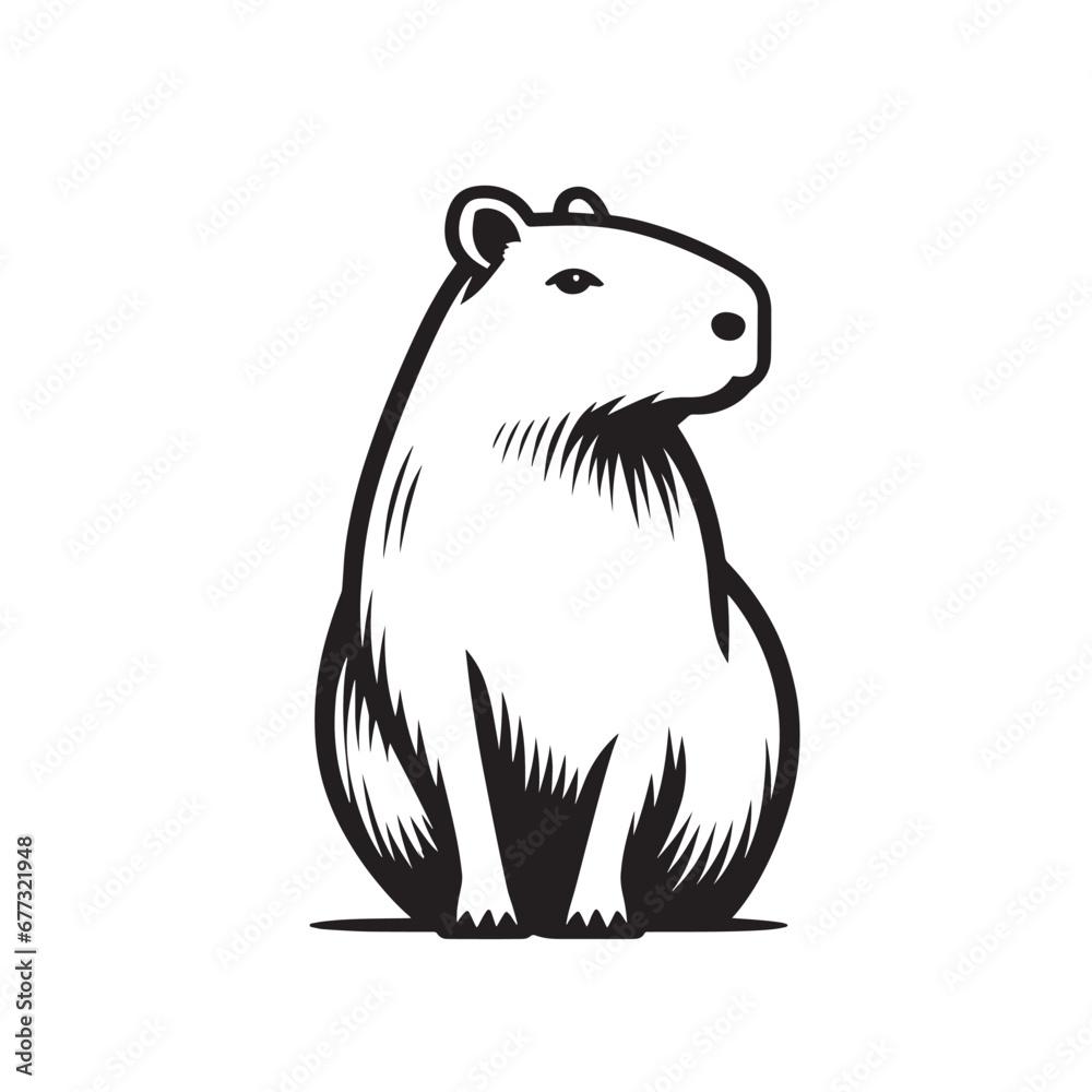 Capybara logo for graphic design, capybara designs for prints and ...