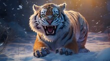 Tiger Digital Art Poster Free Stock Photo - Public Domain Pictures