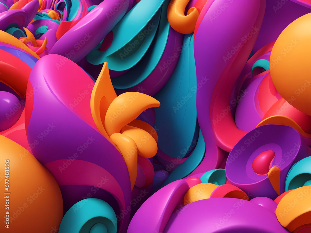 Stock-Illustration „Experience the power of color in a whole new ...