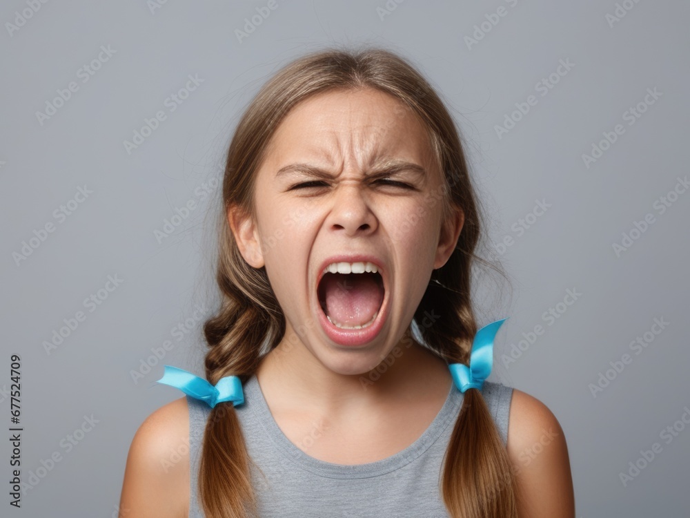 Angry preteen boy with sad expressions, screaming and crying Stock ...