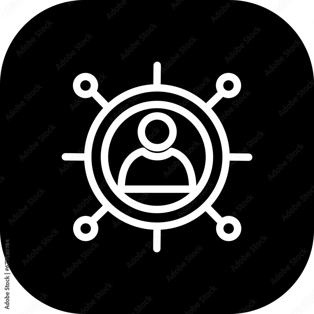 Iteration project development icon with black filled line outline style ...
