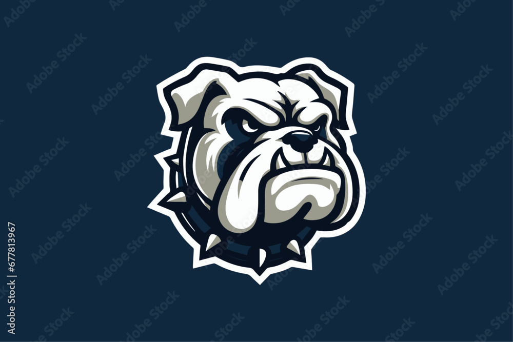 Vector de Stock Robust Vector Bulldog Mascot Logo - Elite Sports Team ...