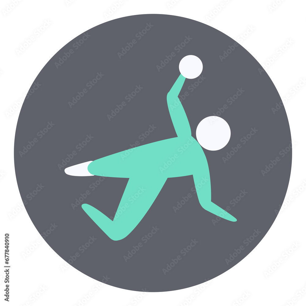 Beach handball competition icon. Sport sign. Stock Illustration | Adobe ...