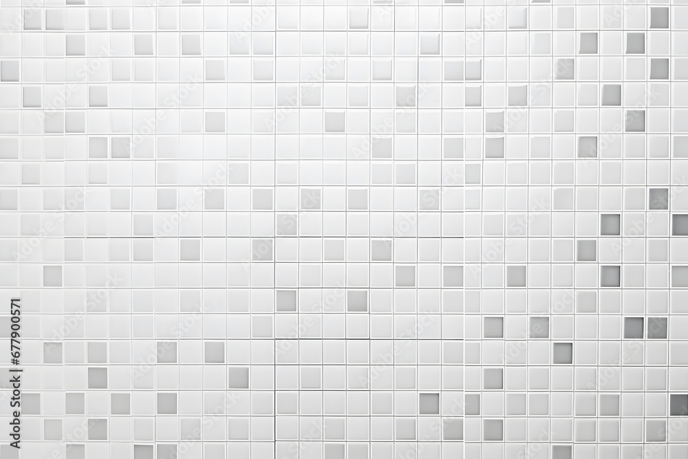 White tile checkered background bathroom floor texture. Ceramic wall ...
