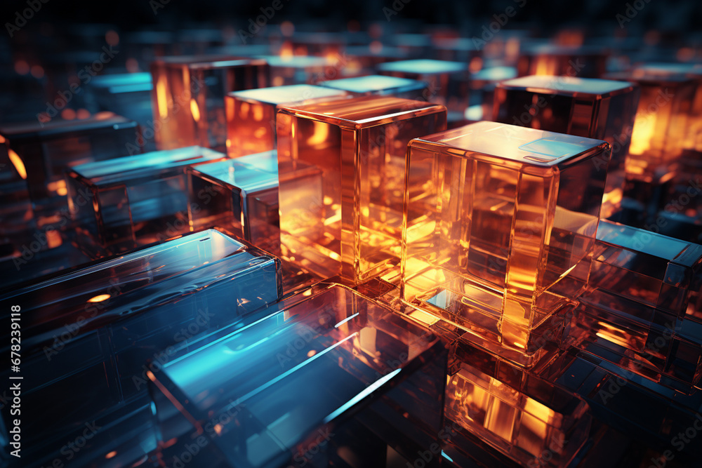 A mesmerizing abstract depiction of time as layers of translucent ...