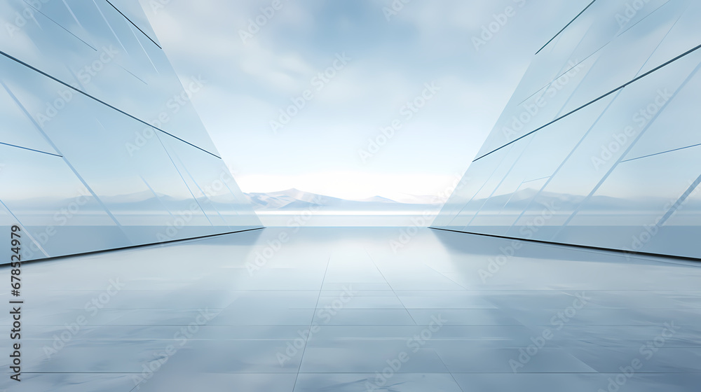 Subtle textured floor, broad horizon, product commercial photography ...