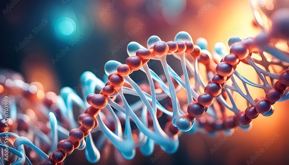 Protein structure or macromolecules consisting of a chain of amino acid ...