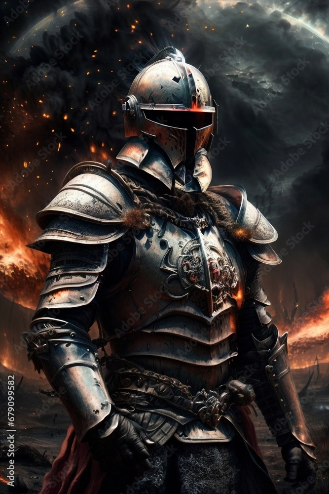 Ilustración de Stock Knight Hero and RPG character asset for games ...