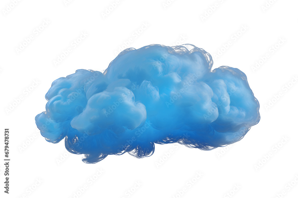 blue cloud isolated on transparent background - design element PNG ...