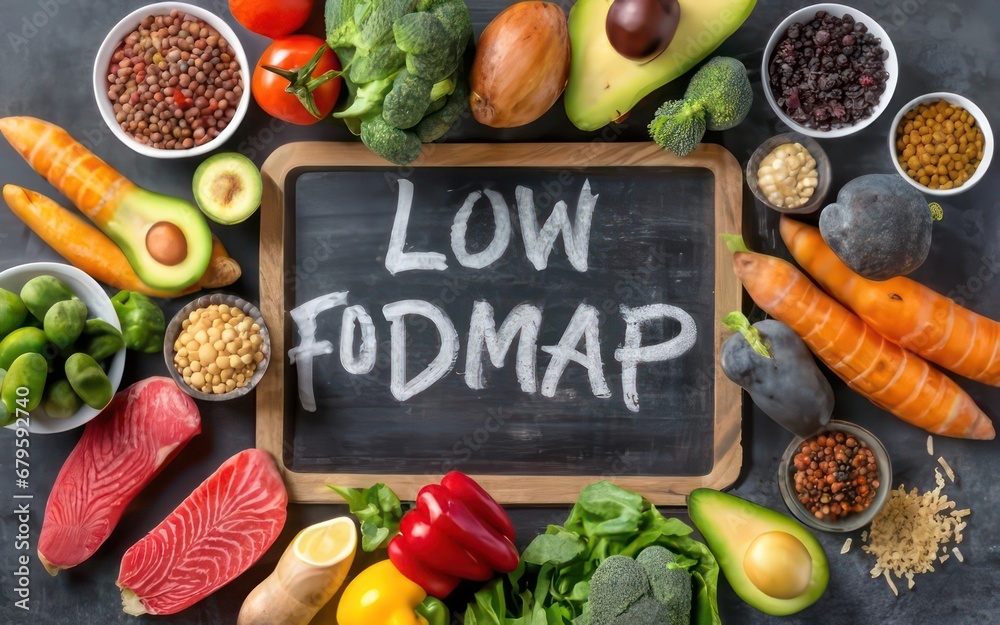 Stock-Illustration „Low FODMAPS diet, fermentable oligosaccharides ...