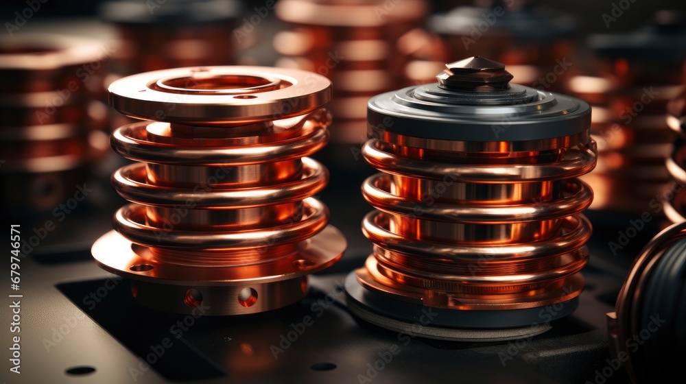 Different Sizes Springs On Copper Background, HD, Background Wallpaper ...