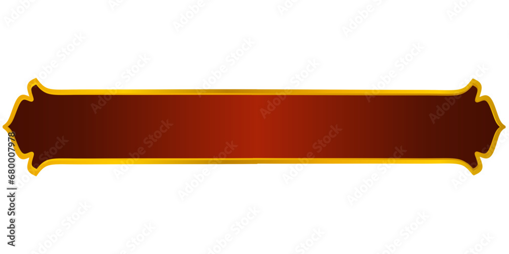 Aesthetic red Islamic text box with gold frame Stock Vector | Adobe Stock