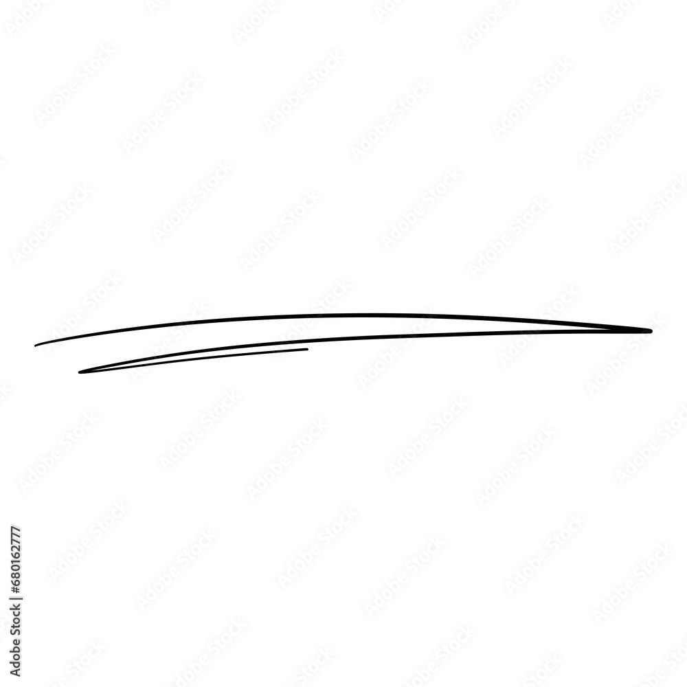 Calligraphy swoosh wavy line vector elements set Stock Photo | Adobe Stock