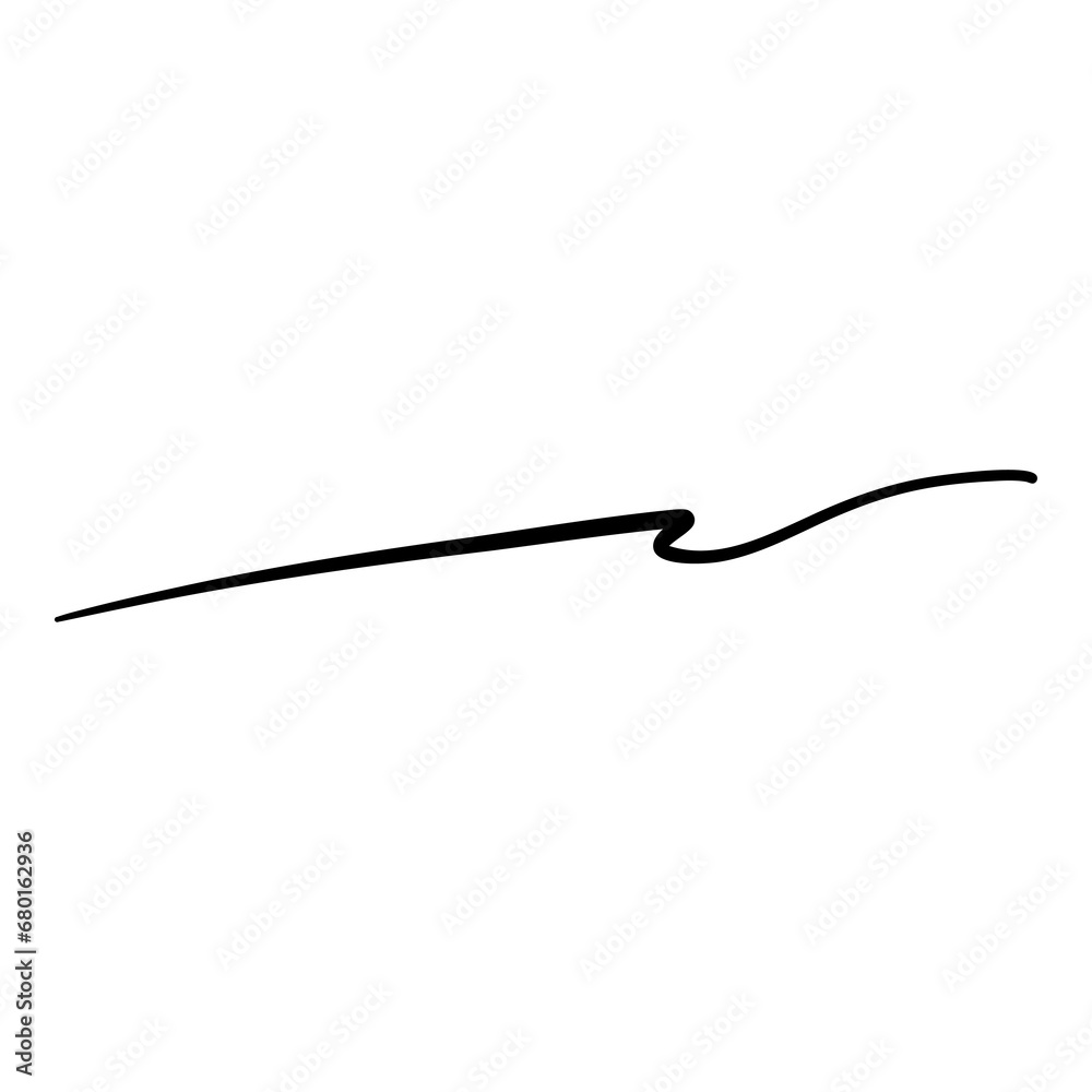 Calligraphy swoosh wavy line vector elements set Stock Photo | Adobe Stock