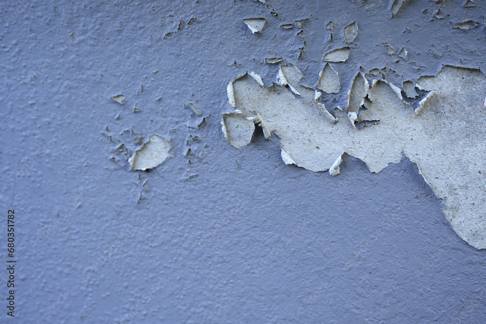 White peeling paint wall surface with moldy.Weathered concrete pattern ...