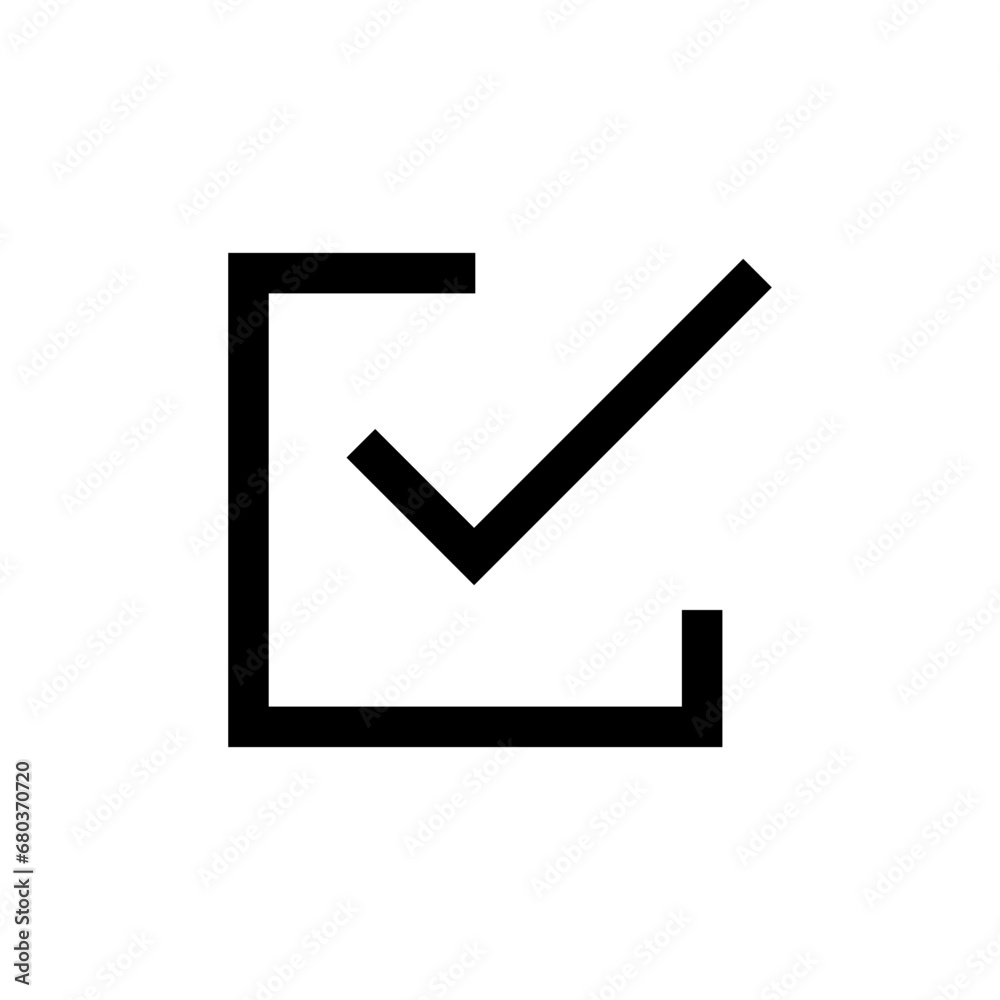 check box icon with correct, accept checkmark icons tick box checked ...