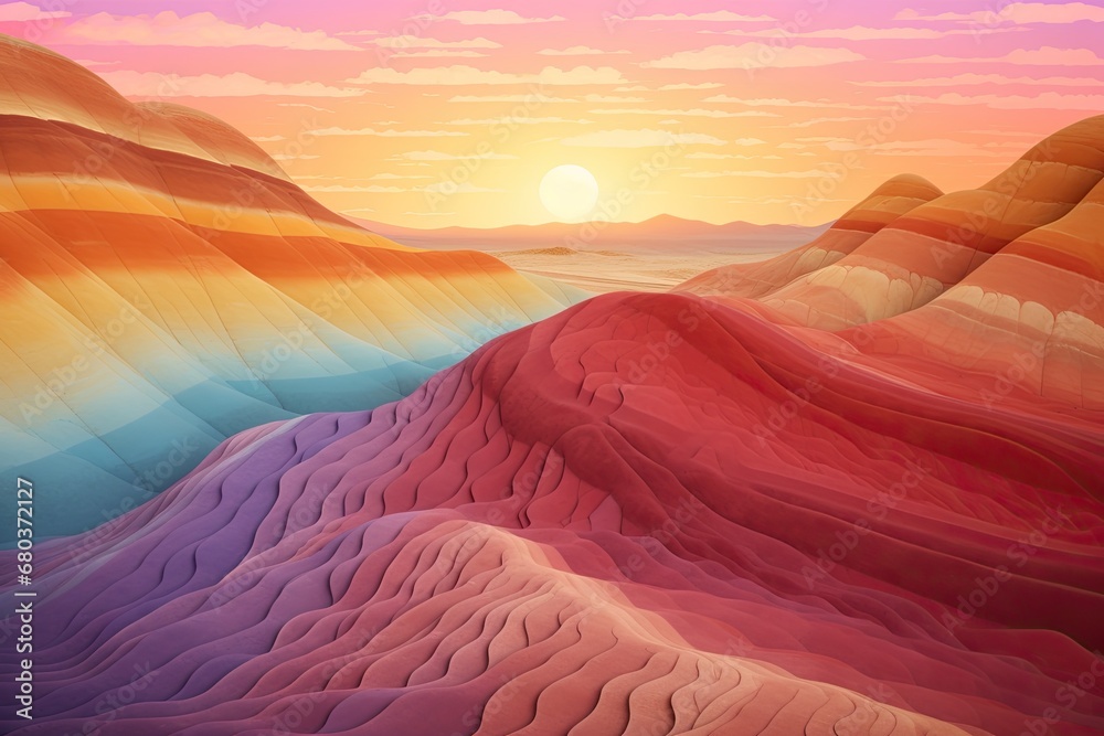 Spectrum of Subtle Sands: A Mesmerizing Desert Color Palette in ...