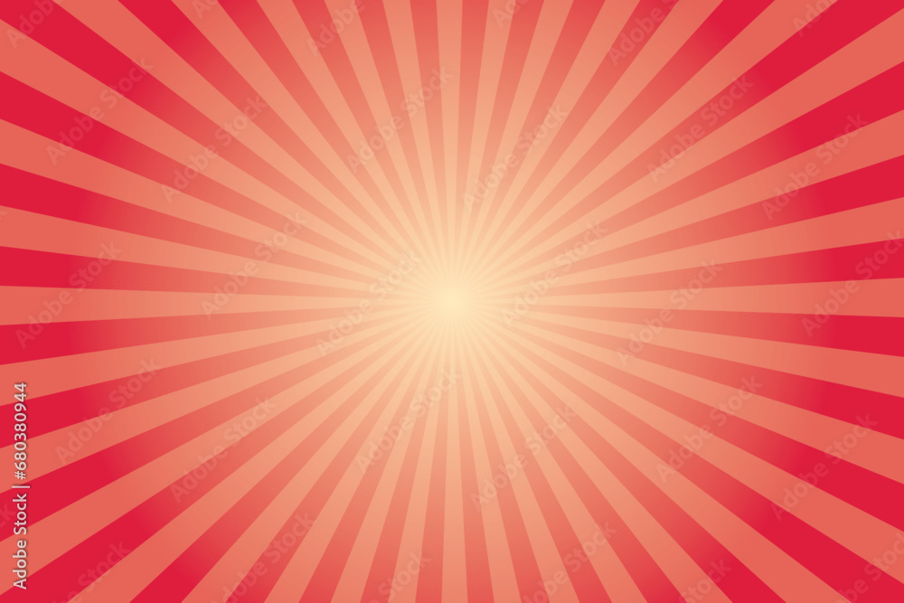 Abstract bright red rays background. Sunlight rays background. Crimson ...