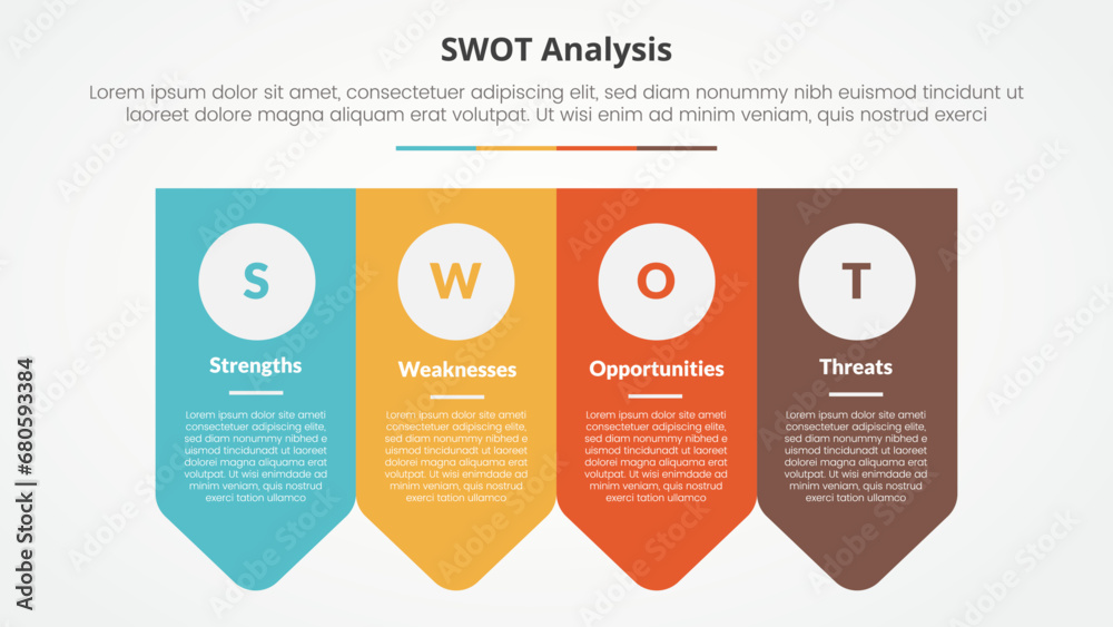 swot business framework strategic template infographic concept for ...