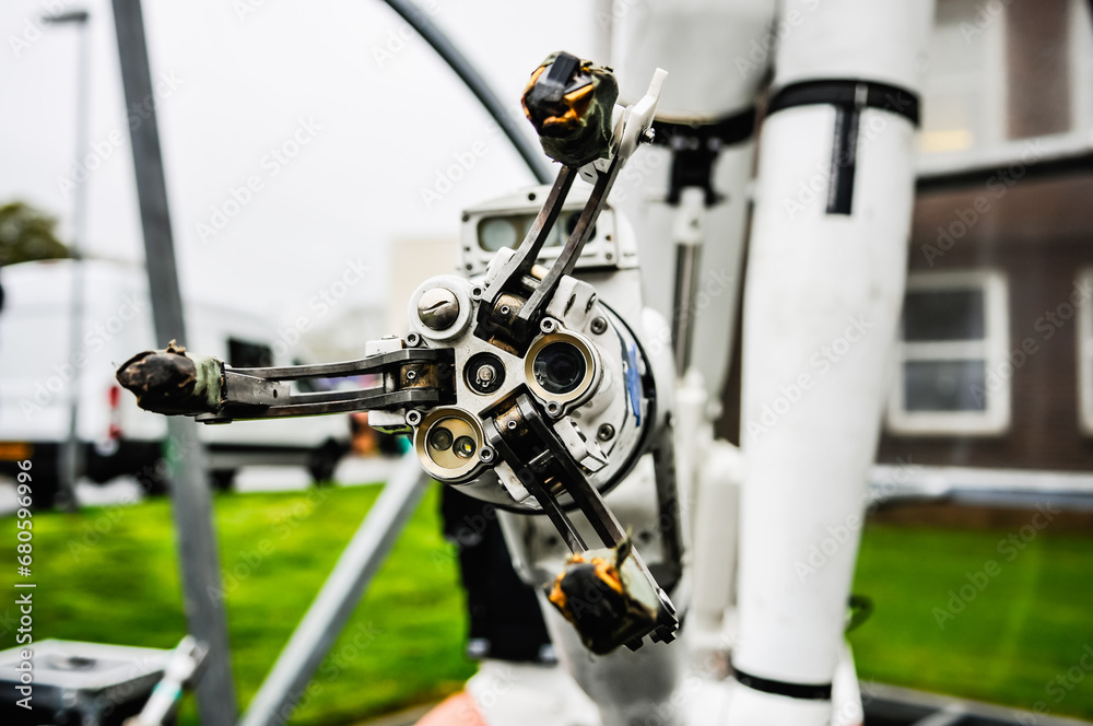 Gripper on the end of the arm of a Unmanned Robotic Vehicle ("bomb ...