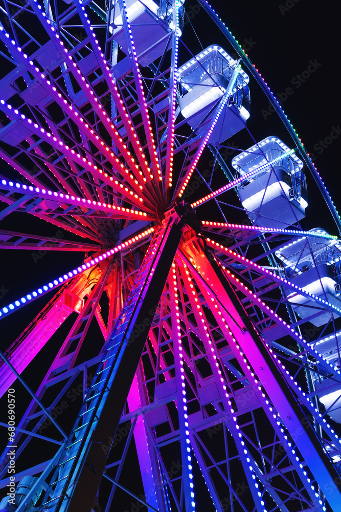 Ferris wheel also known as giant observation wheel, popular ...