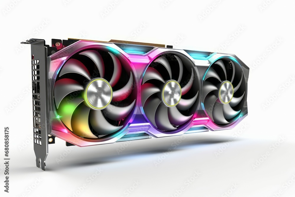 Close up of GPU Graphic card unit for PC computer technology Created ...