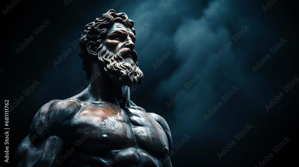 stoic statue sculpture inspirational background Stock Photo | Adobe Stock