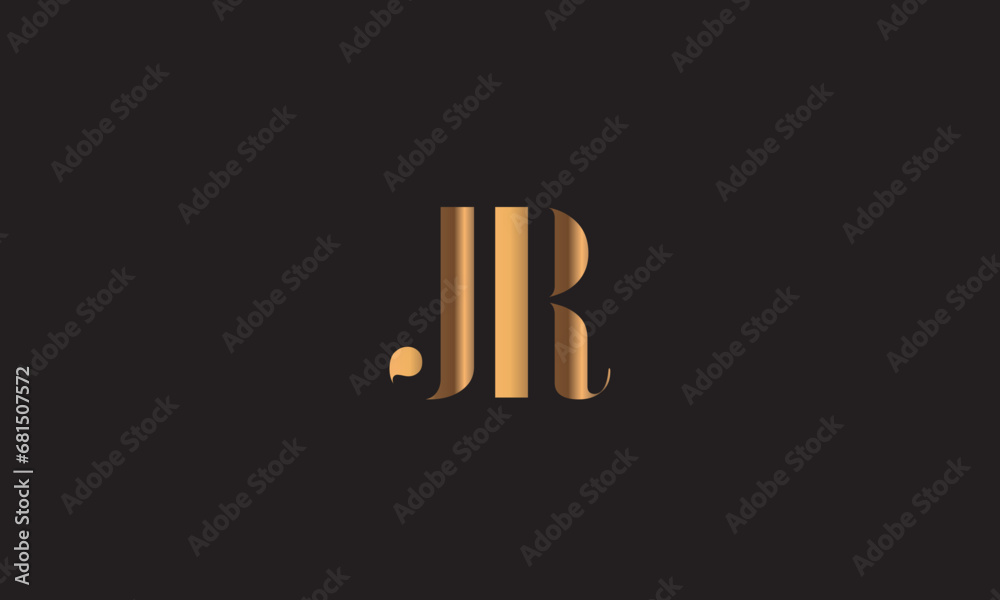 JR, RJ , J , R , Abstract Letters Logo Monogram Stock Vector | Adobe Stock