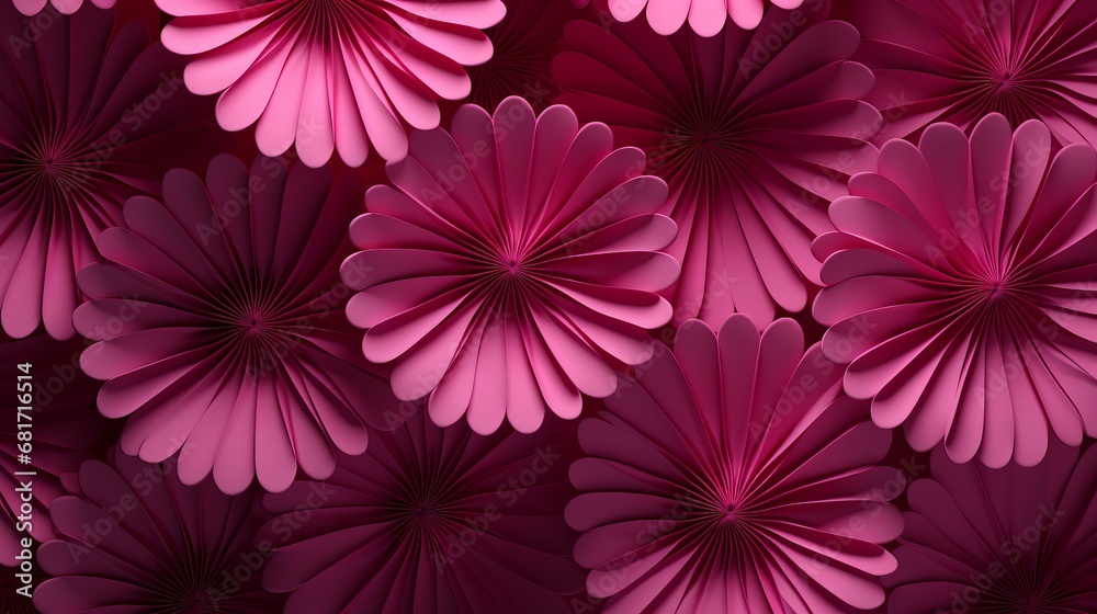 3d rendering pink design of distinctive shapes moderate design of basic ...