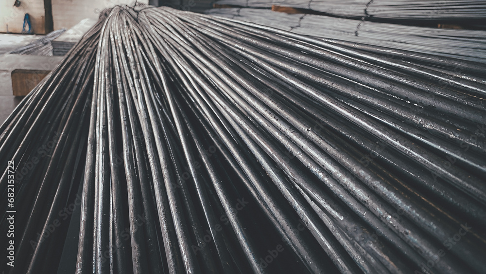 texture of steel deformed or bars background Deformed steel bars for ...