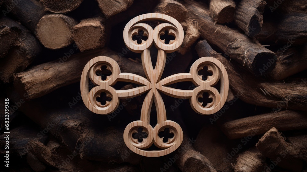 Traditional Adinkra Gye Nyame Symbol Depicting the Omnipotence of God in African Culture. Stock ...