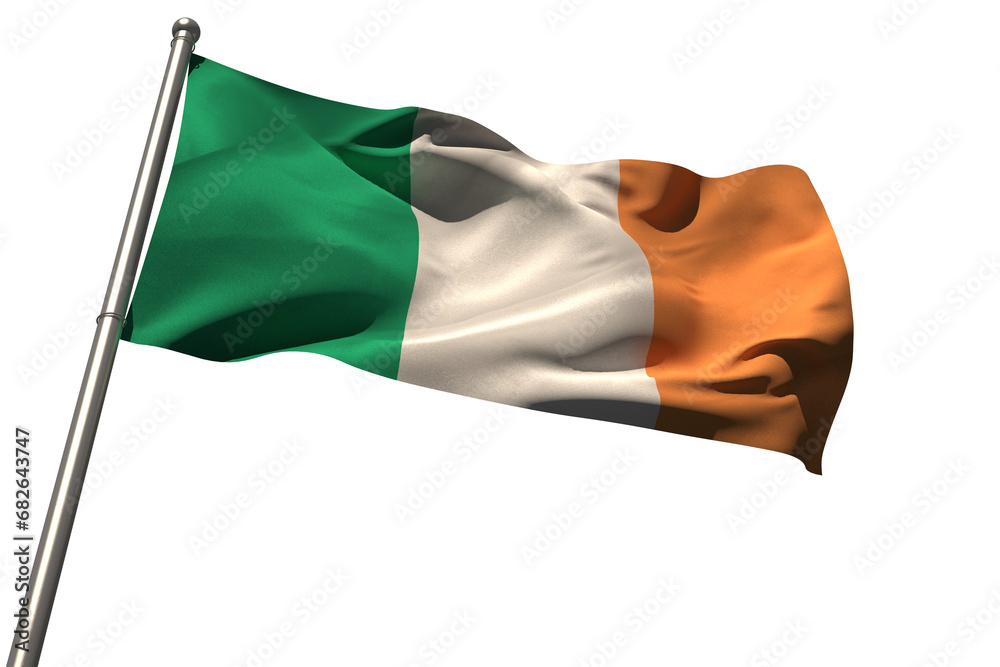Digital png illustration of ireland flag on transparent background ...