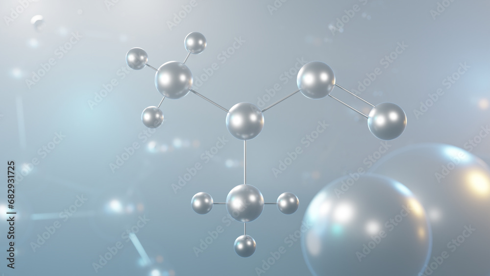n-nitrosodimethylamine molecular structure, 3d model molecule ...