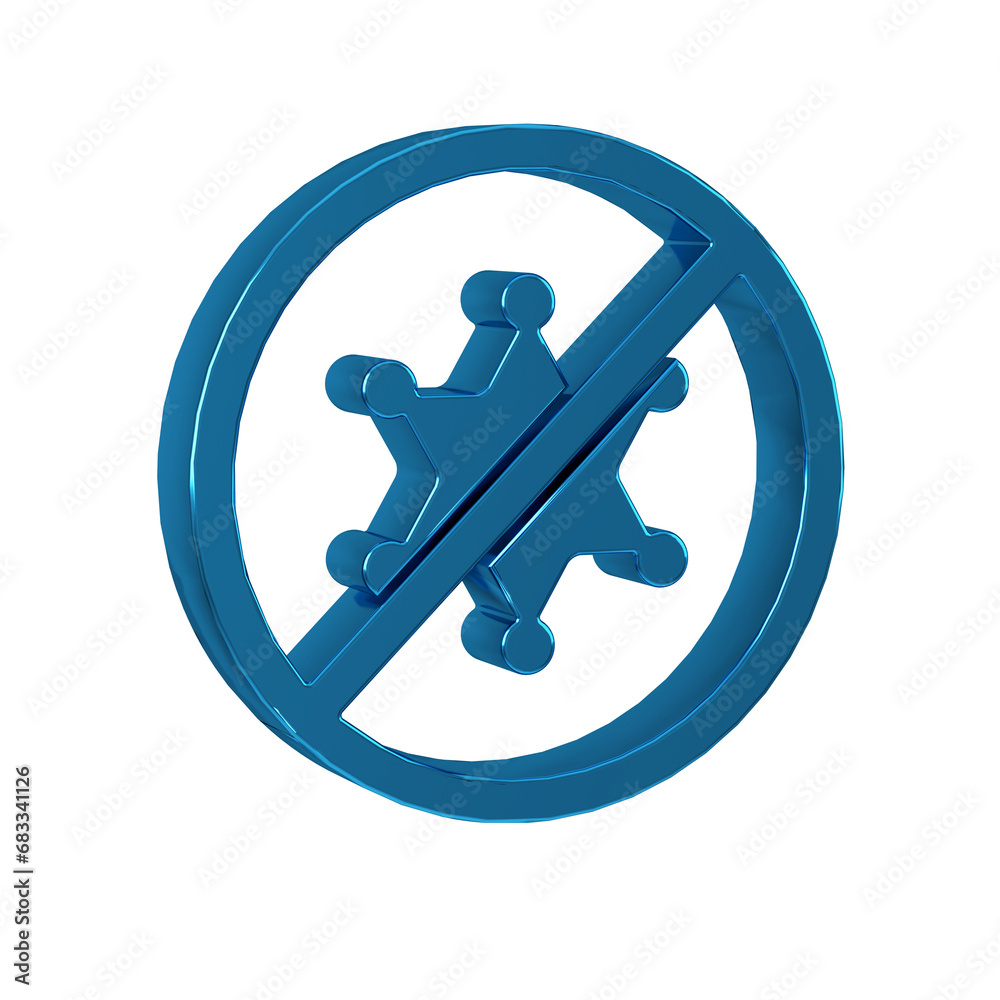 Blue Protest icon isolated on transparent background. Meeting ...