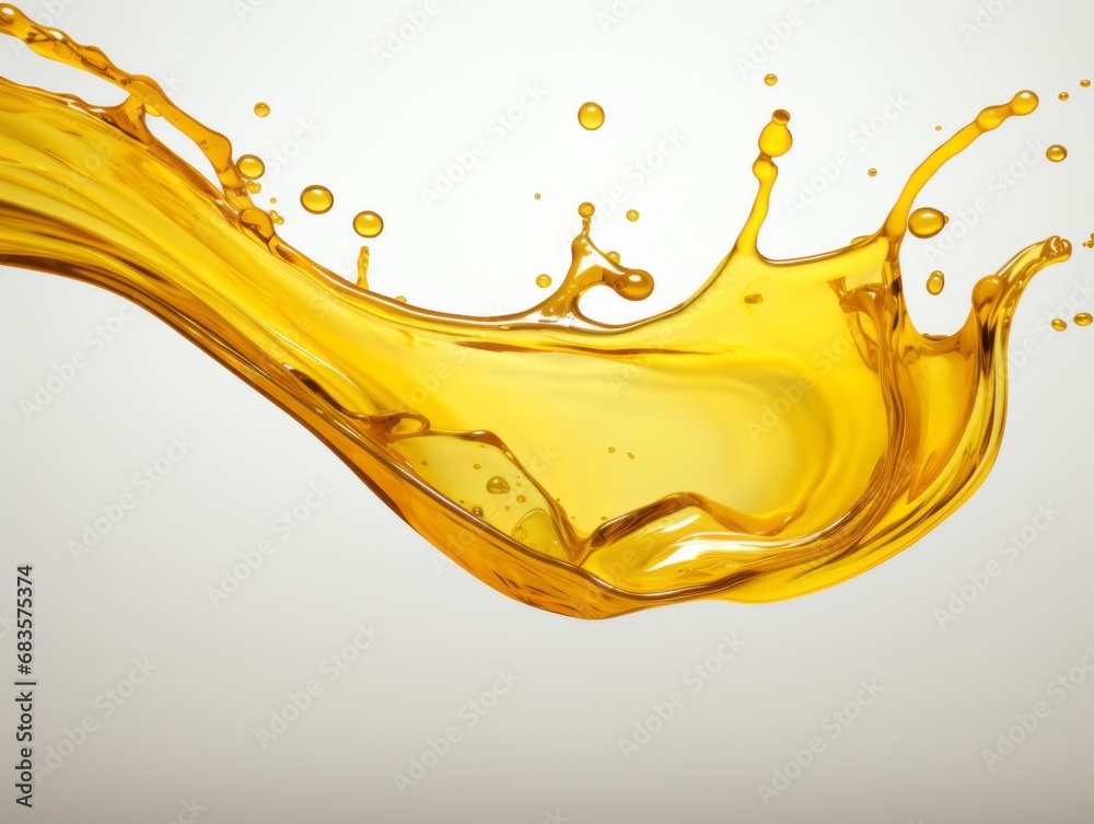 Striking Burst of Golden Oil: Uncover the Mystery Behind This Majestic Splash Generative AI ...