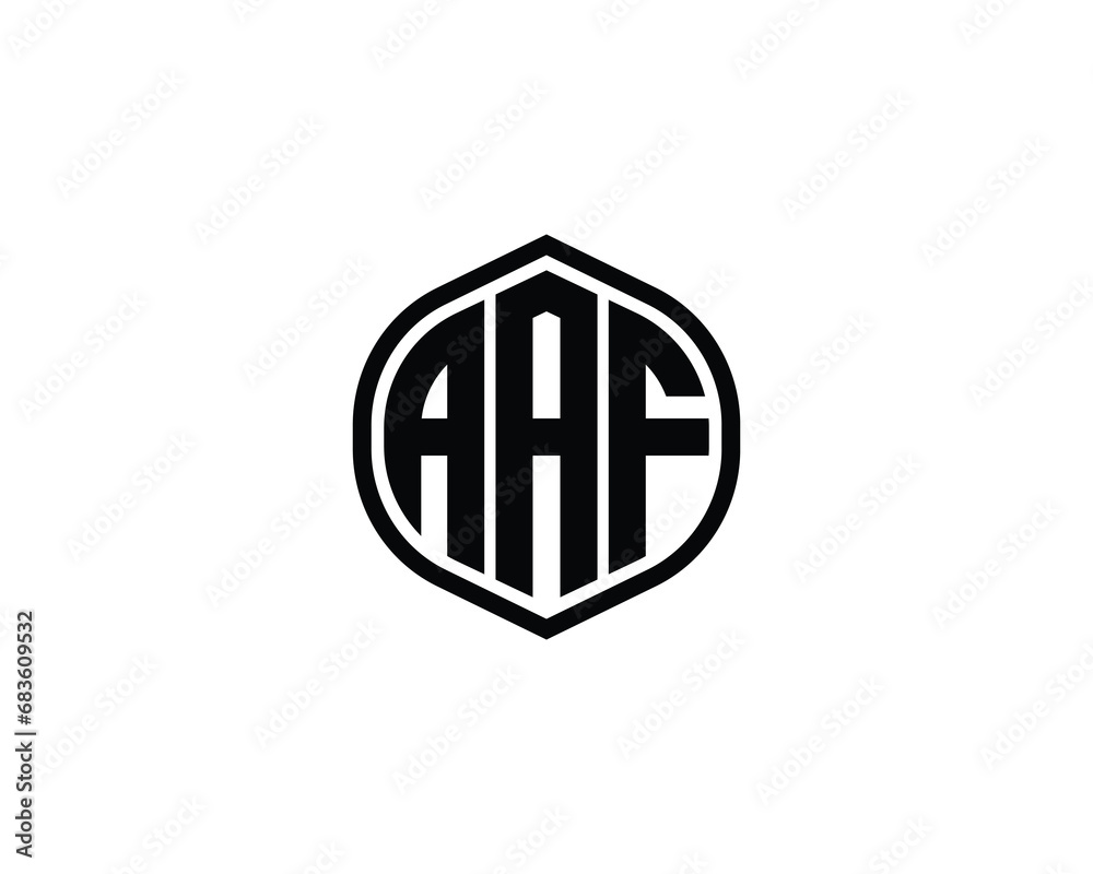 AAF logo design vector template Stock Vector | Adobe Stock